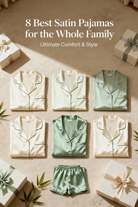 8 Best Satin Pajamas for the Whole Family - Comfort Meets Style ...